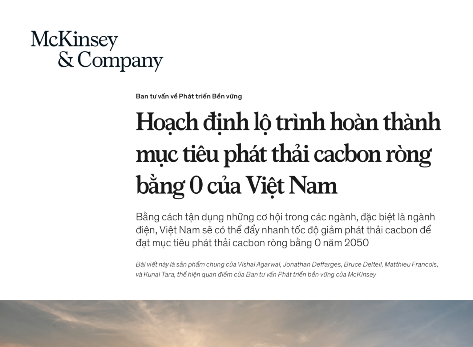 Lộ trình Net Zero của Việt Nam - Một số nghiên cứu và khuyến nghị từ ...