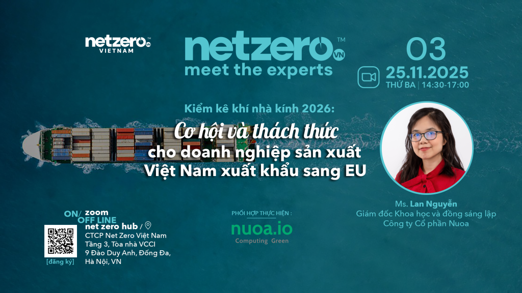 Meet The Experts 03: Kiểm kê khí nhà kính 2026 - Cơ hội và thách thức cho doanh nghiệp sản xuất ...
