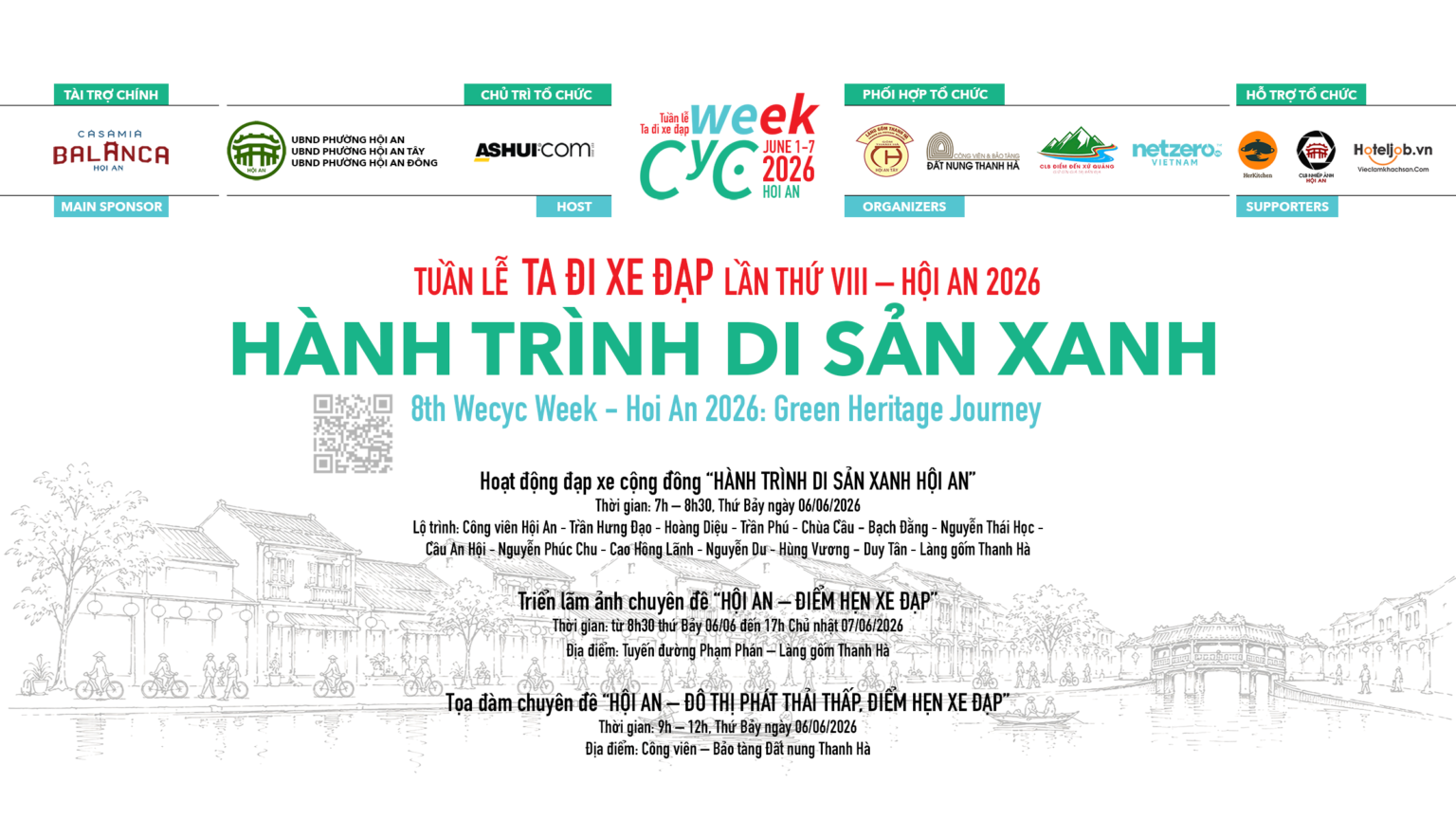 Tuần lễ Ta đi xe đạp (Wecyc Week) lần thứ VIII – Hội An 2026: “Hành ...